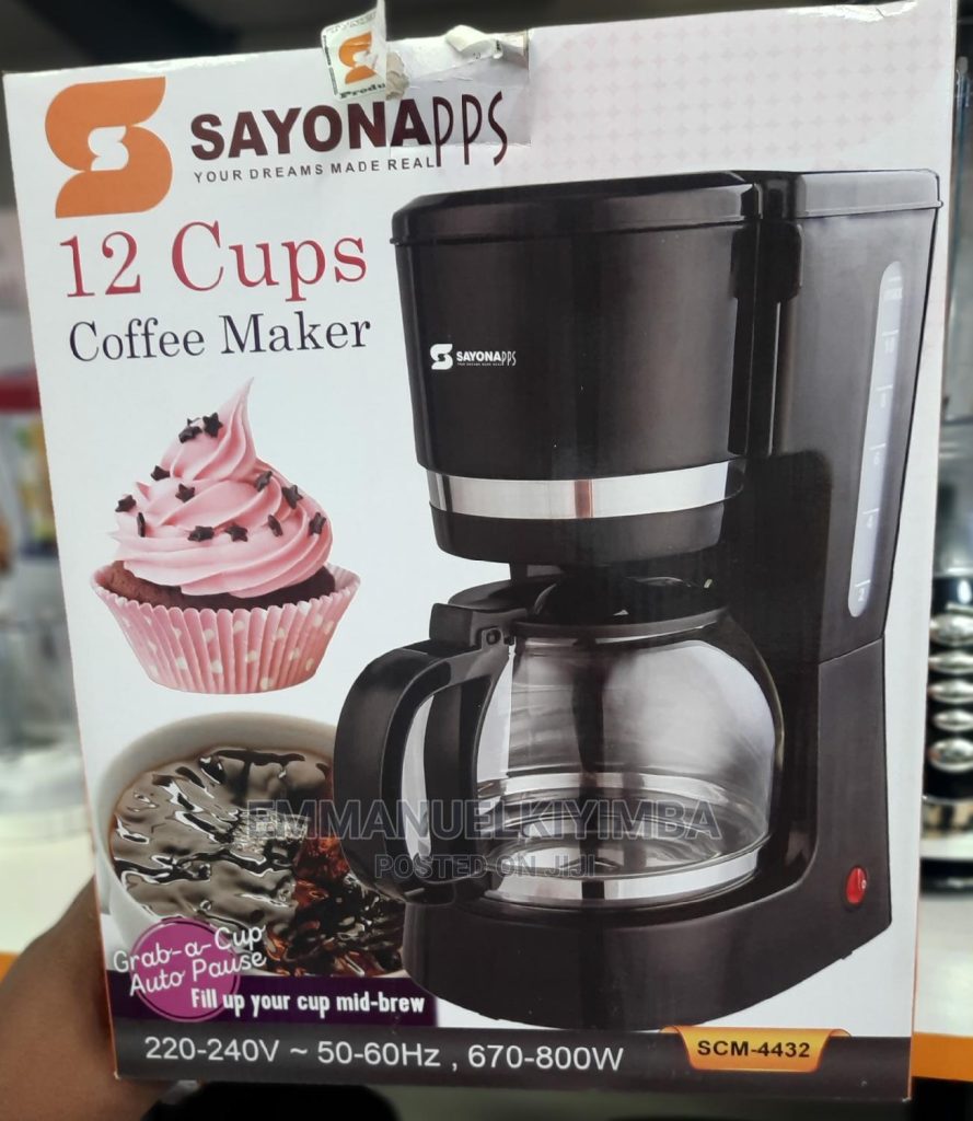 12 Cups Sayona Coffee Maker | Prime Electronics Uganda