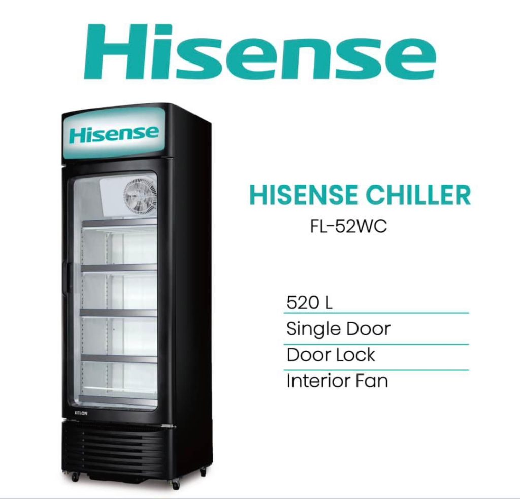 Hisense 520Litres Showcase Display Chiller Fridge | Prime Electronics ...