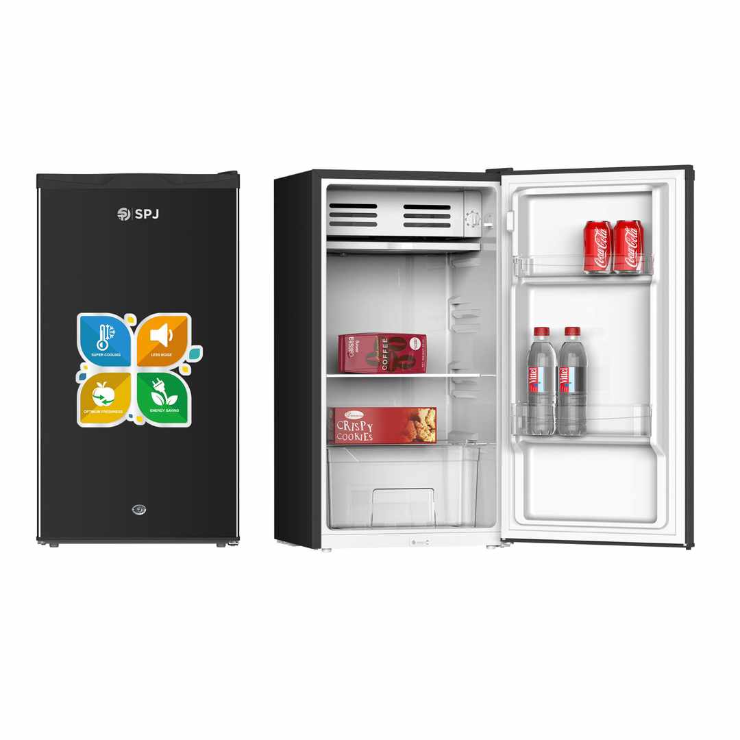SPJ 120L Fridge – Black | Prime Electronics Uganda