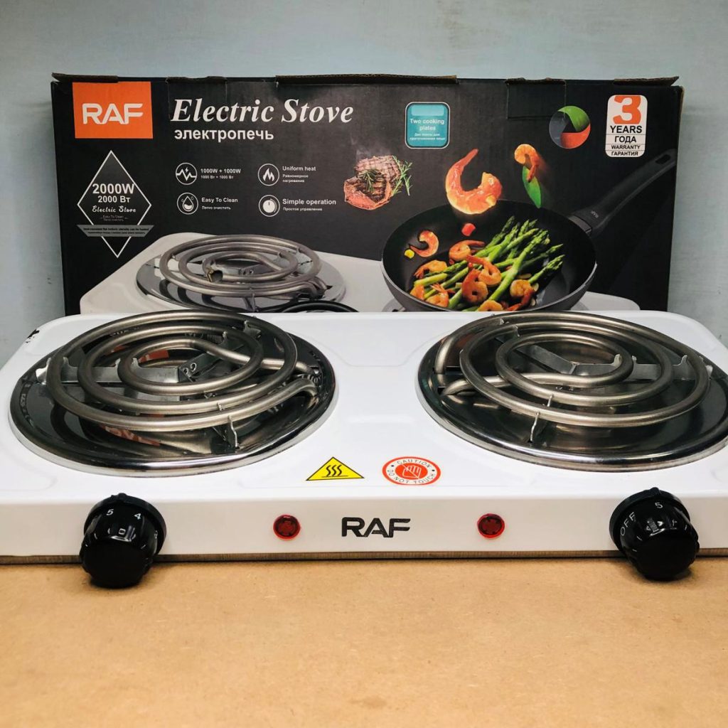RAF Double Electric Stove & Hot Plate R.8020B | Prime Electronics Uganda