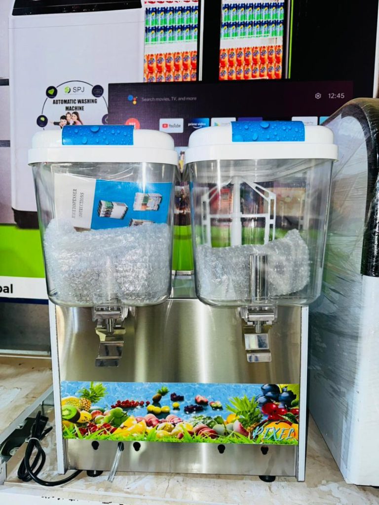 Electric Double Tank 2 Taps Juice Dispenser | Prime Electronics Uganda