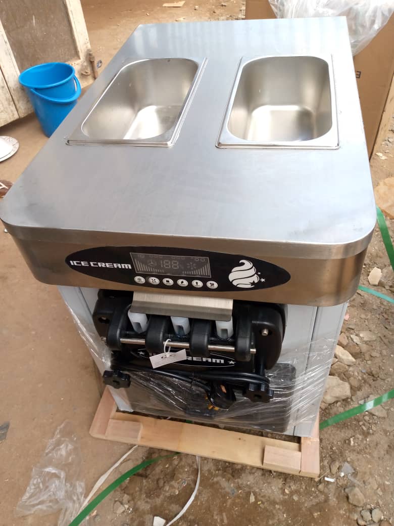 ADH Ice cream Maker Machine Small – Silver - Prime Electronics Uganda