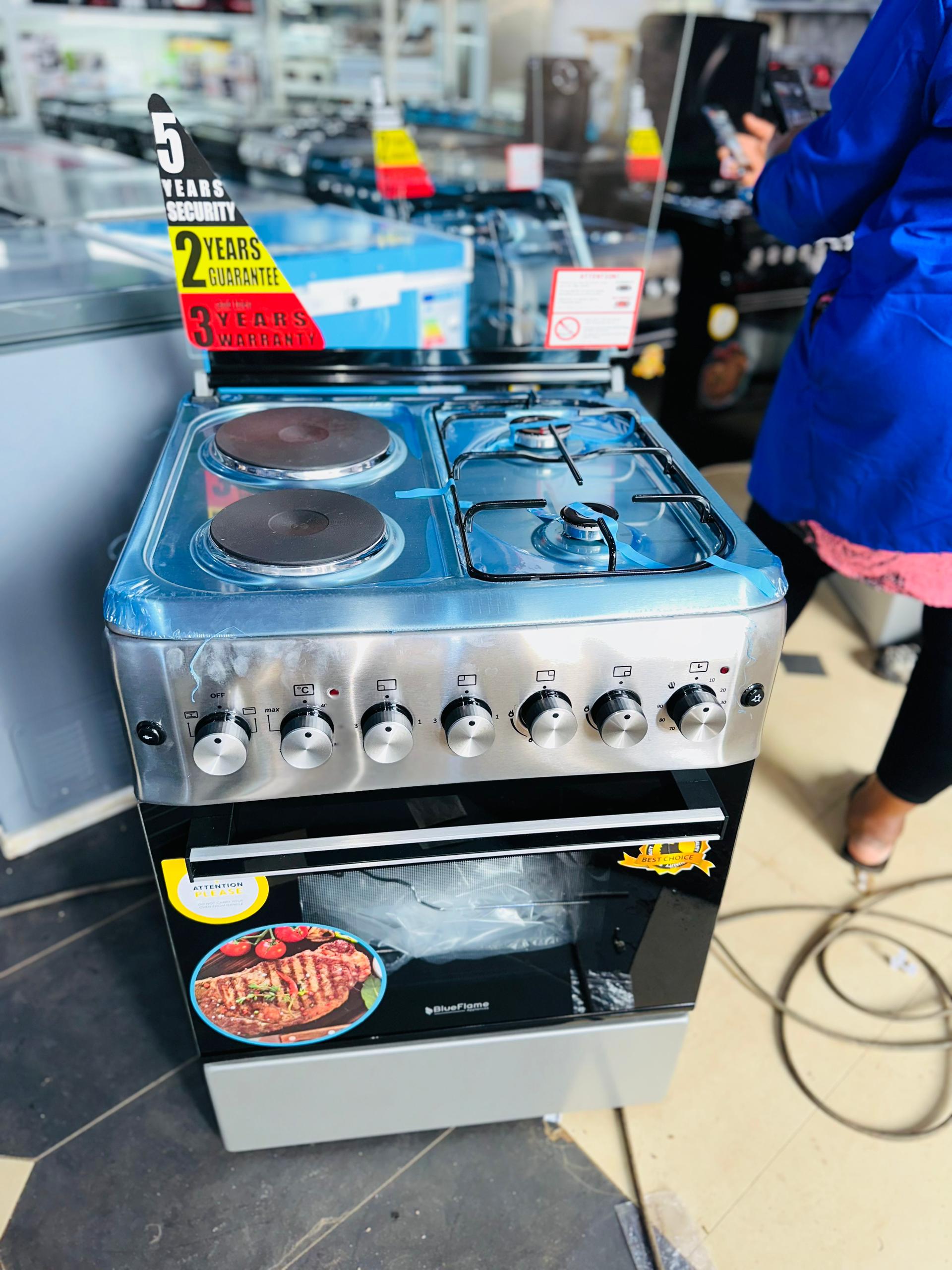 BlueFlame cooker 2Gas 2Electric S6022ER–IP 60x60cm - Prime Electronics ...