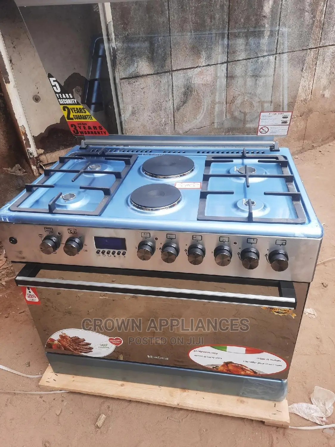 Blueflame Electric Cooker Plus Oven 9042ERF 4×2 – INOX – Silver - Prime ...