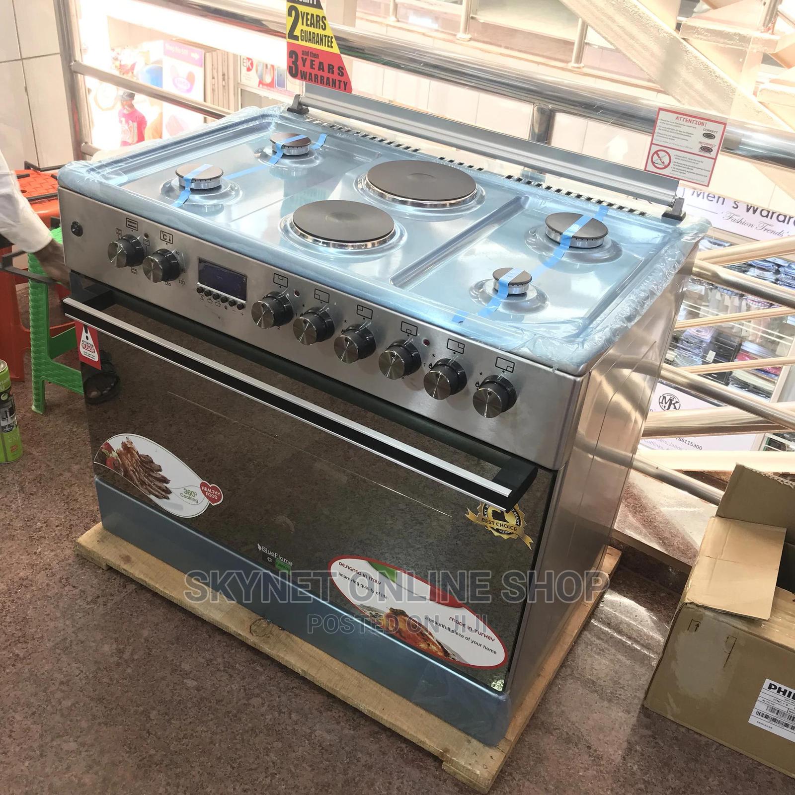 Blueflame Electric Cooker Plus Oven 9042ERF 4×2 – INOX – Silver - Prime ...