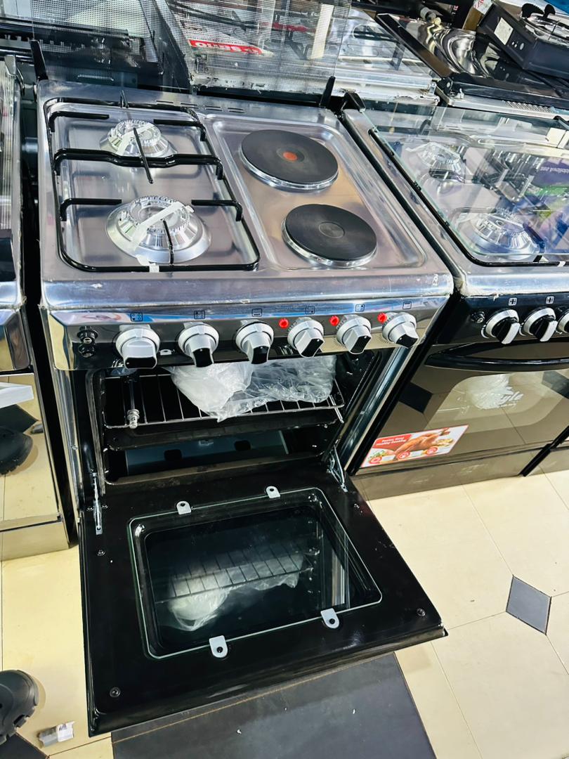 Super chef 2Gas + 2Electric Cooker 60×60cm. - Prime Electronics Uganda